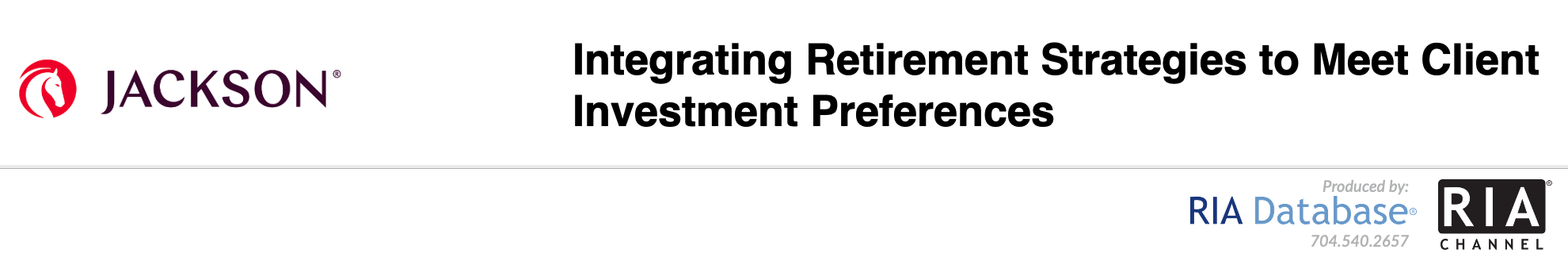 Integrating Retirement Strategies to Meet Client Investment Preferences ...